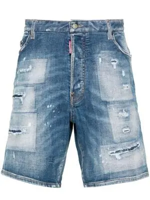 Dsquared2 Distressed Denim Shorts