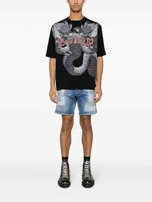 Dsquared2 Distressed Denim Shorts