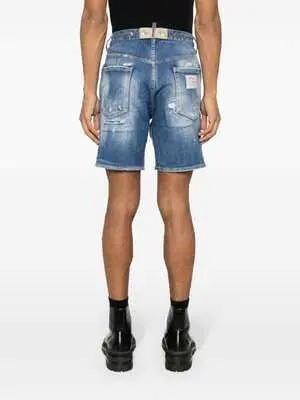 Dsquared2 Distressed Denim Shorts