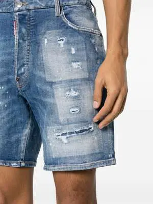 Dsquared2 Distressed Denim Shorts