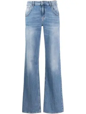 Blumarine Whiskering Jeans For Women