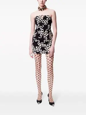 AREA Star-print Jacquard Minidress