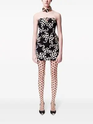 AREA Star-print Jacquard Minidress