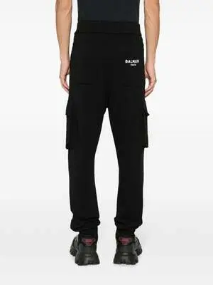 Balmain Logo-print Cotton Track Pants - Black