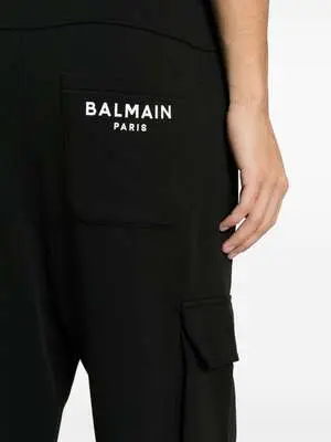 Balmain Logo-print Cotton Track Pants - Black