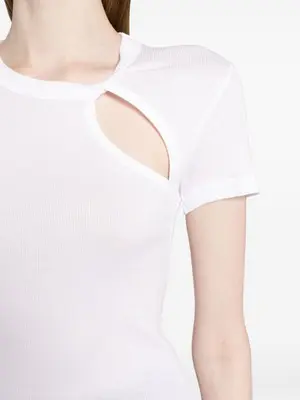 Helmut Lang Asymmetric Short-sleeve Top