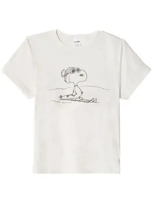 RE/DONE Classic Ski Snoopy-print T-shirt - White