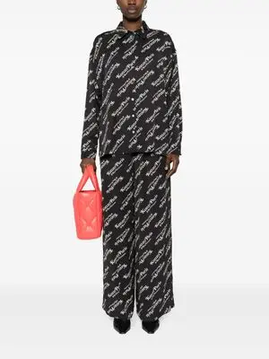 Kenzo Logo-print Twill Trousers