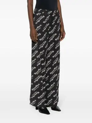 Kenzo Logo-print Twill Trousers