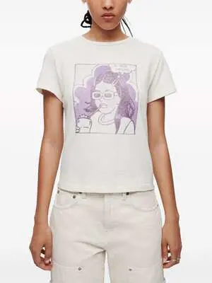 RE/DONE Classic In Your Dreams-print T-shirt