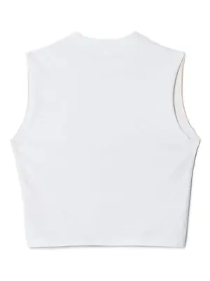 RE/DONE Baby Muscle Cowboy-print Cropped Top