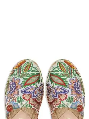 Etro Logo Appliqué Floral-embroidery Espadrilles
