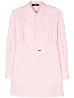 Dsquared2 Bib-collar Cotton Dress