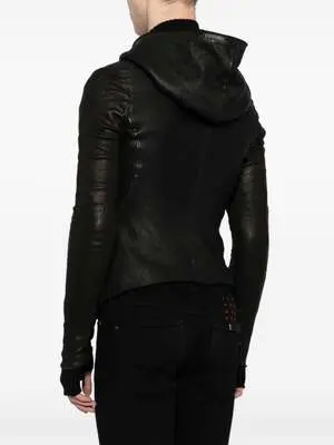ISAAC SELLAM EXPERIENCE Hooded Leather Jacket