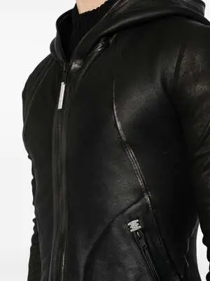 ISAAC SELLAM EXPERIENCE Hooded Leather Jacket