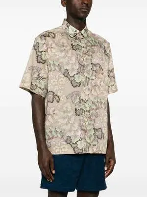 Etro Pegaso-embroidered Floral-motif Shirt