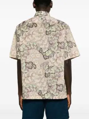 Etro Pegaso-embroidered Floral-motif Shirt