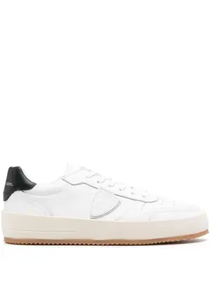 Philippe Model Leather Sneakers - White