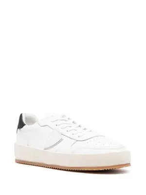 Philippe Model Leather Sneakers - White