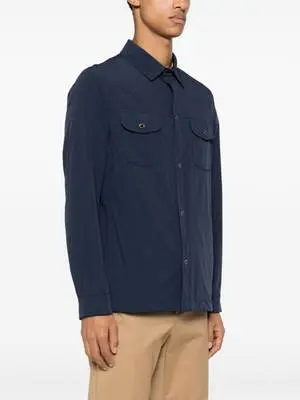 MOORER Long-sleeve Shirt Jacket - Blue