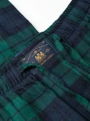 Polo Ralph Lauren Tartan-check Cotton Pajama Set