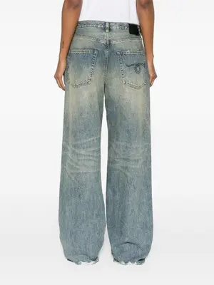 R13 D'arcy Wide-leg Jeans - Blue
