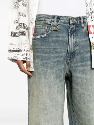R13 D'arcy Wide-leg Jeans - Blue