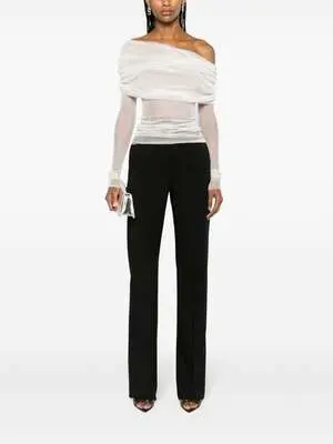 Christopher Esber Veiled Silk Top - White