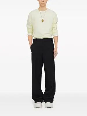 JIL SANDER Tailored Wool Trousers - Black