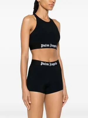 Palm Angels Logo-tape Crop Top