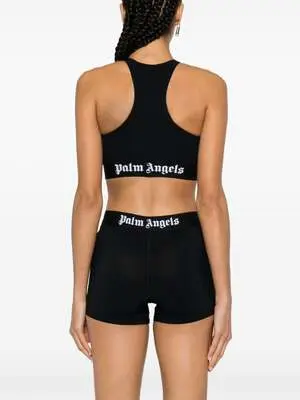 Palm Angels Logo-tape Crop Top