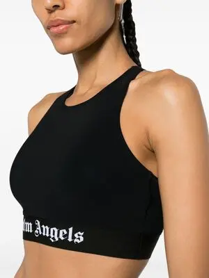 Palm Angels Logo-tape Crop Top