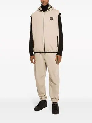 Dolce & Gabbana Logo-patch Drawstring Track Pants - Neutrals
