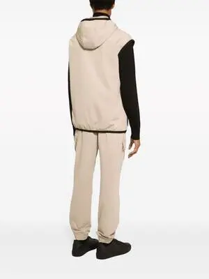 Dolce & Gabbana Logo-patch Drawstring Track Pants - Neutrals