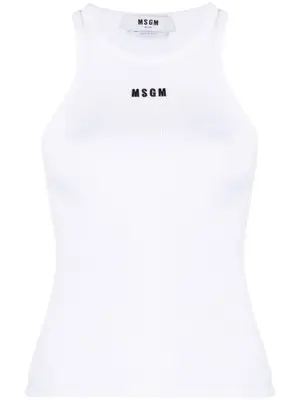 Msgm Embroidered Camis Tanks For Women