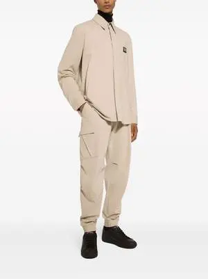 Dolce & Gabbana Logo-appliqué Shirt Jacket