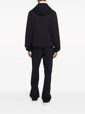 Dolce & Gabbana Logo-plaque Hooded Jacket - Blue