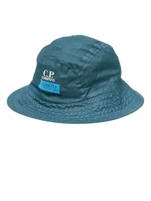 C.P. COMPANY Logo-print Bucket Hat - Blue