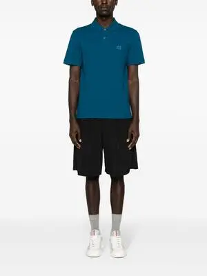 C.P. COMPANY Logo-patch Cotton Polo Shirt