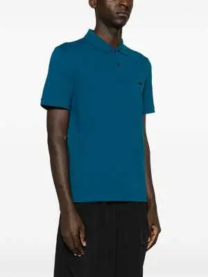 C.P. COMPANY Logo-patch Cotton Polo Shirt