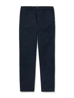 DRAKE'S Straight-leg Cotton-twill Chinos