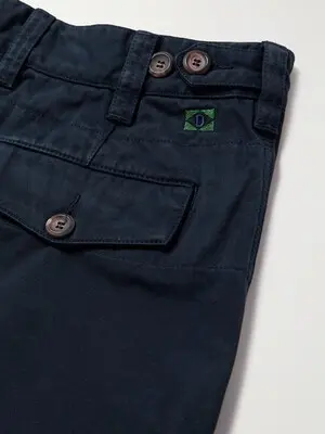 DRAKE'S Straight-leg Cotton-twill Chinos