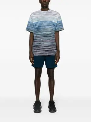 Missoni Striped Cotton T-shirt - Blue