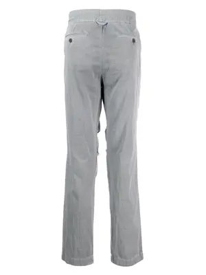 JAMES PERSE Drawstring Straight-leg Trousers - Blue
