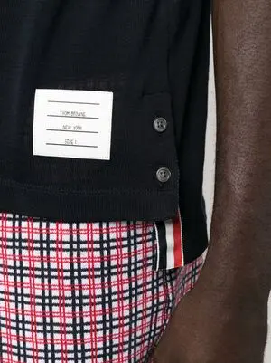 Thom Browne Rwb-stripe Polo Shirt - Blue