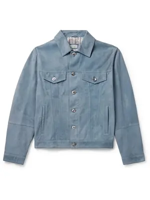 Brunello Cucinelli Suede Trucker Jacket