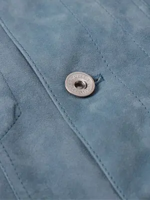 Brunello Cucinelli Suede Trucker Jacket