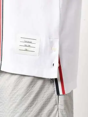 Thom Browne Rwb Stripe Cotton T-shirt - White