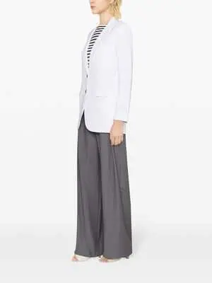Michael Kors Crepe-texture Blazer - White