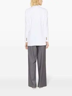 Michael Kors Crepe-texture Blazer - White